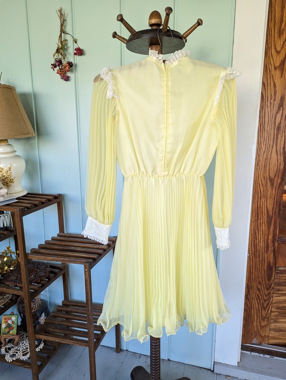 Vintage Pleated Mod Mini Dress - Gem