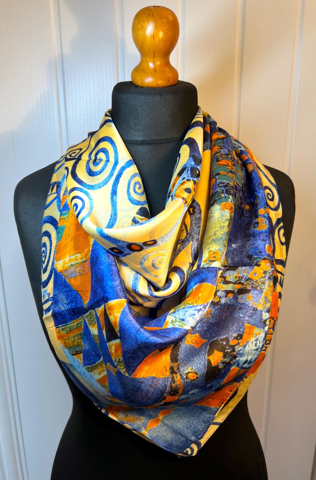Stunning Klimt's 'tree of Life'. Silk Scarf. Personalised Gift Box ...