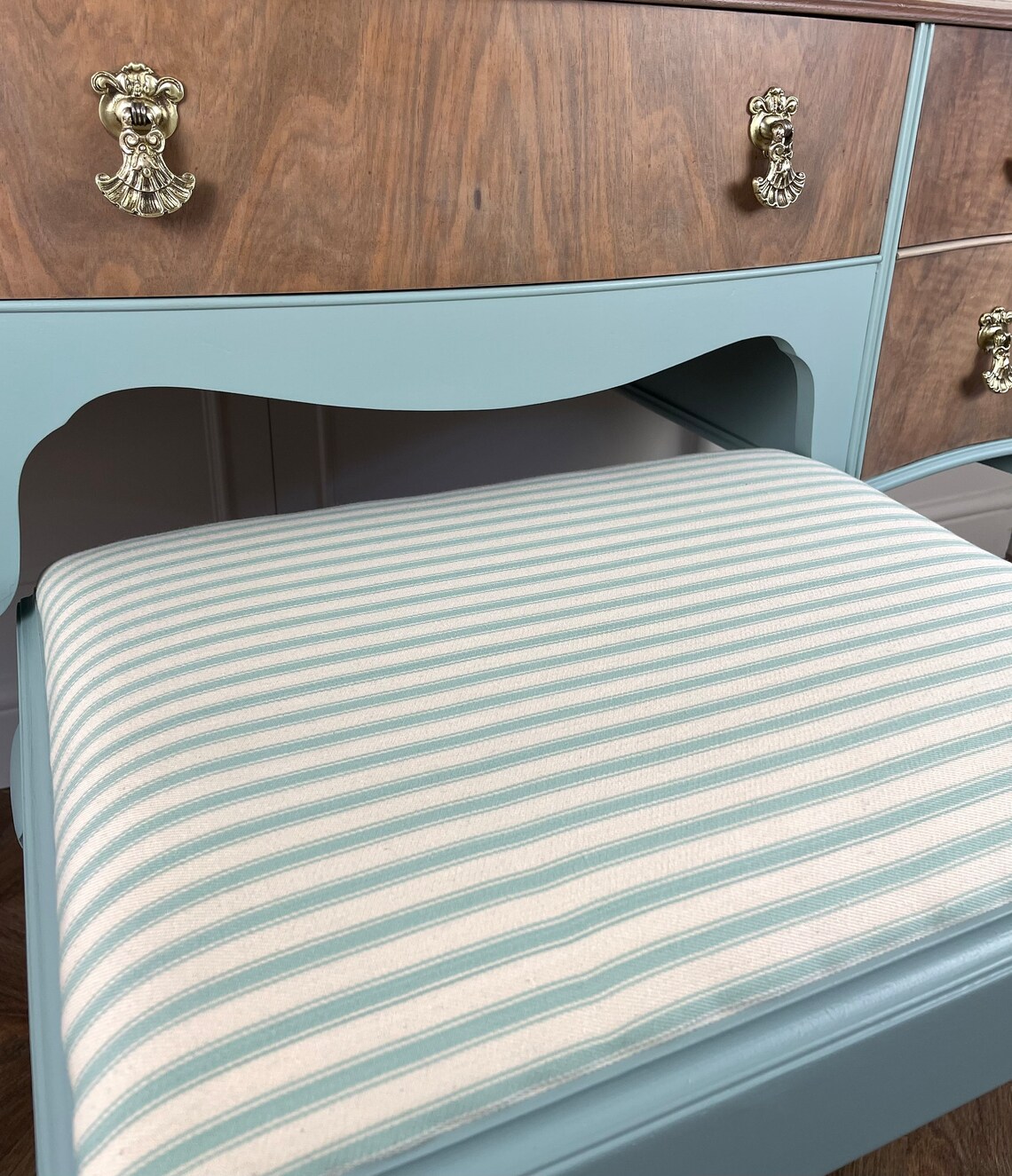 Vintage Blue Dressing Table Set 1940s Bedroom Furniture - Etsy