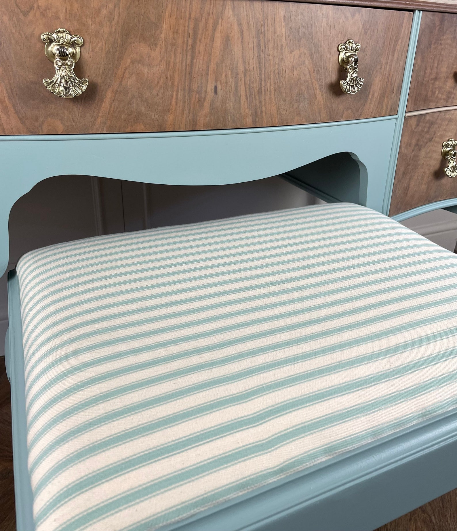 Vintage Blue Dressing Table Set 1940s Bedroom Furniture - Etsy