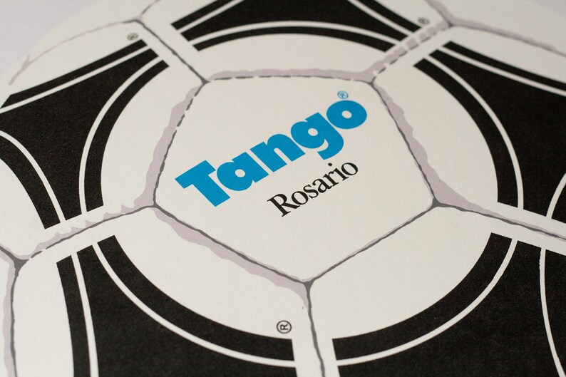 Classic 1978 World Cup Adidas Tango Football 5-colour Screenprint ...