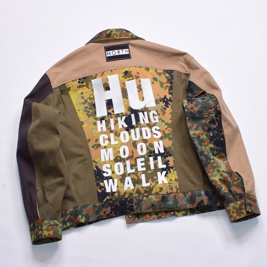 NORTH Handmade Bespoke Pharrell Williams Camo Denim Jacket Size Large ...