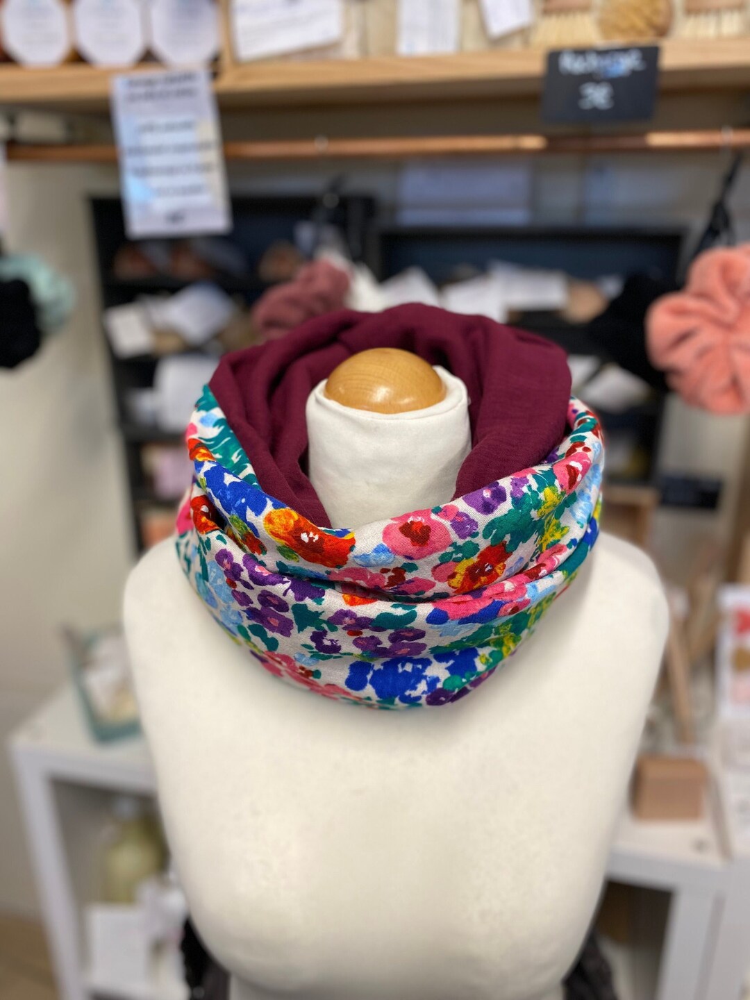 Reversible Double-round Neck Snood in Double Liberty Floral - Etsy