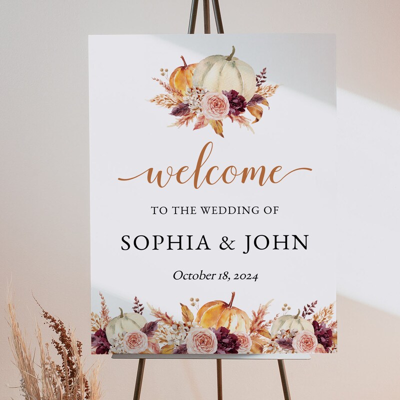 Fall Welcome Sign - Etsy