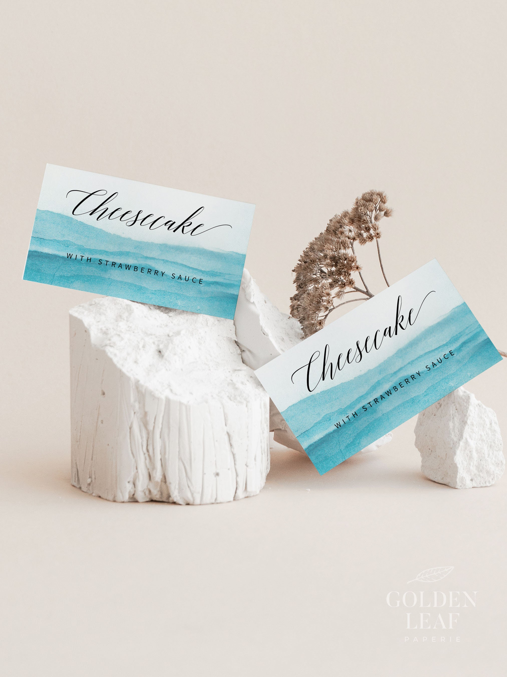 BEACH Food Buffet Cards Printable Template Labels Digital | Etsy