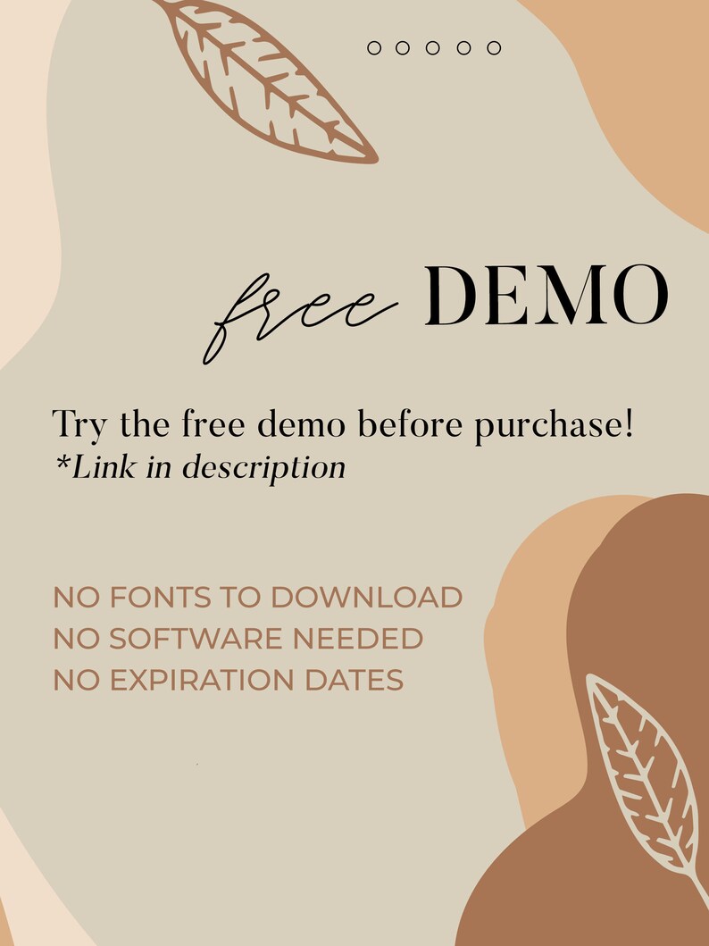 MINIMALIST Table Numbers Printable Template Modern Table | Etsy