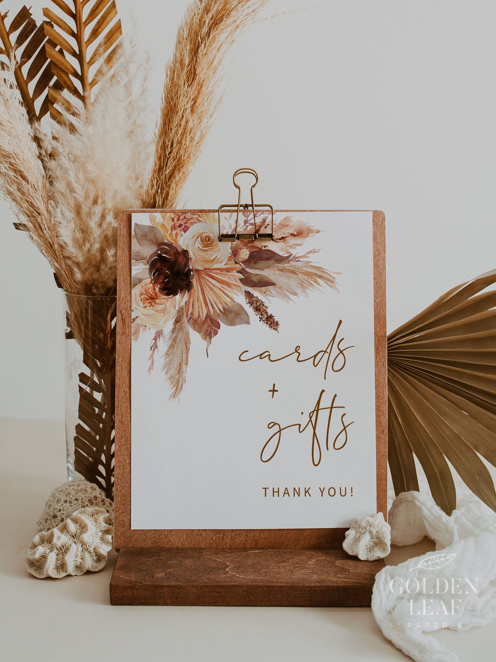 TERRACOTTA Cards & Gifts Sign Printable Template Boho - Etsy