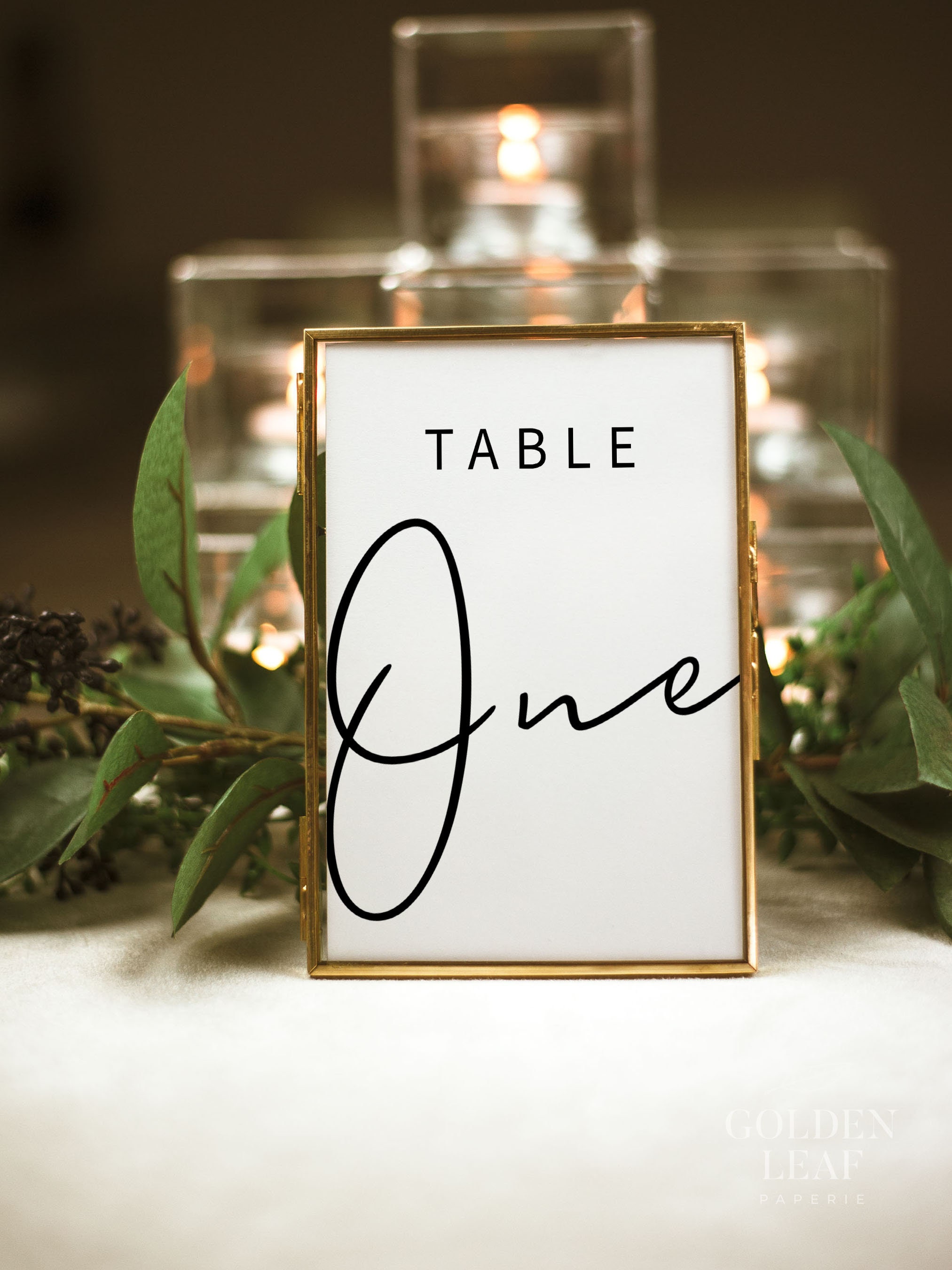 MINIMALIST Table Numbers Printable Template Modern Table | Etsy