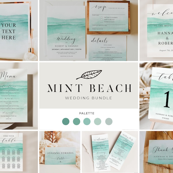 Beach Wedding Invite - Etsy