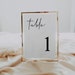 MINIMALIST Table Numbers Printable Template Modern Table - Etsy