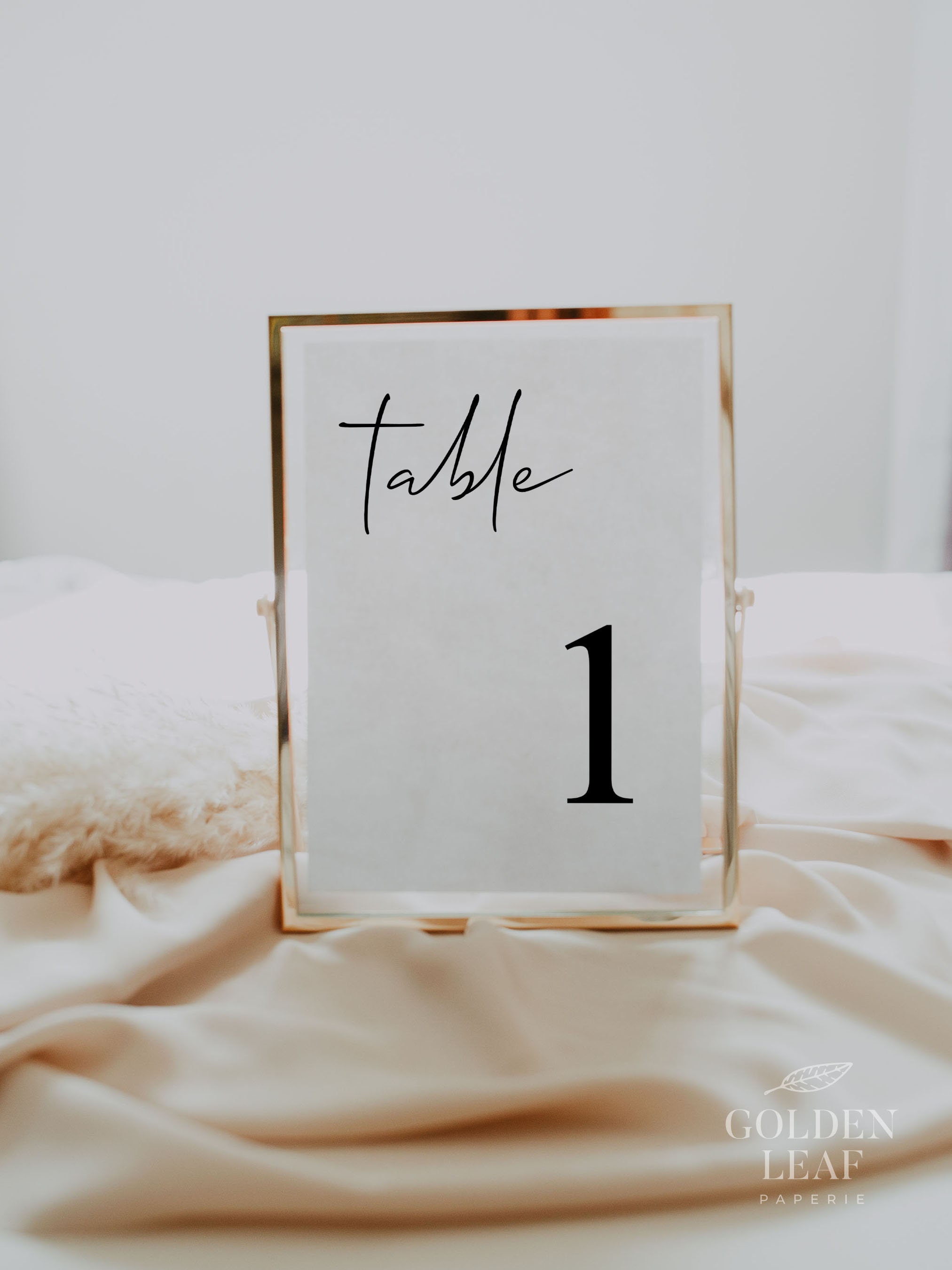 MINIMALIST Table Numbers Printable Template Modern Table | Etsy