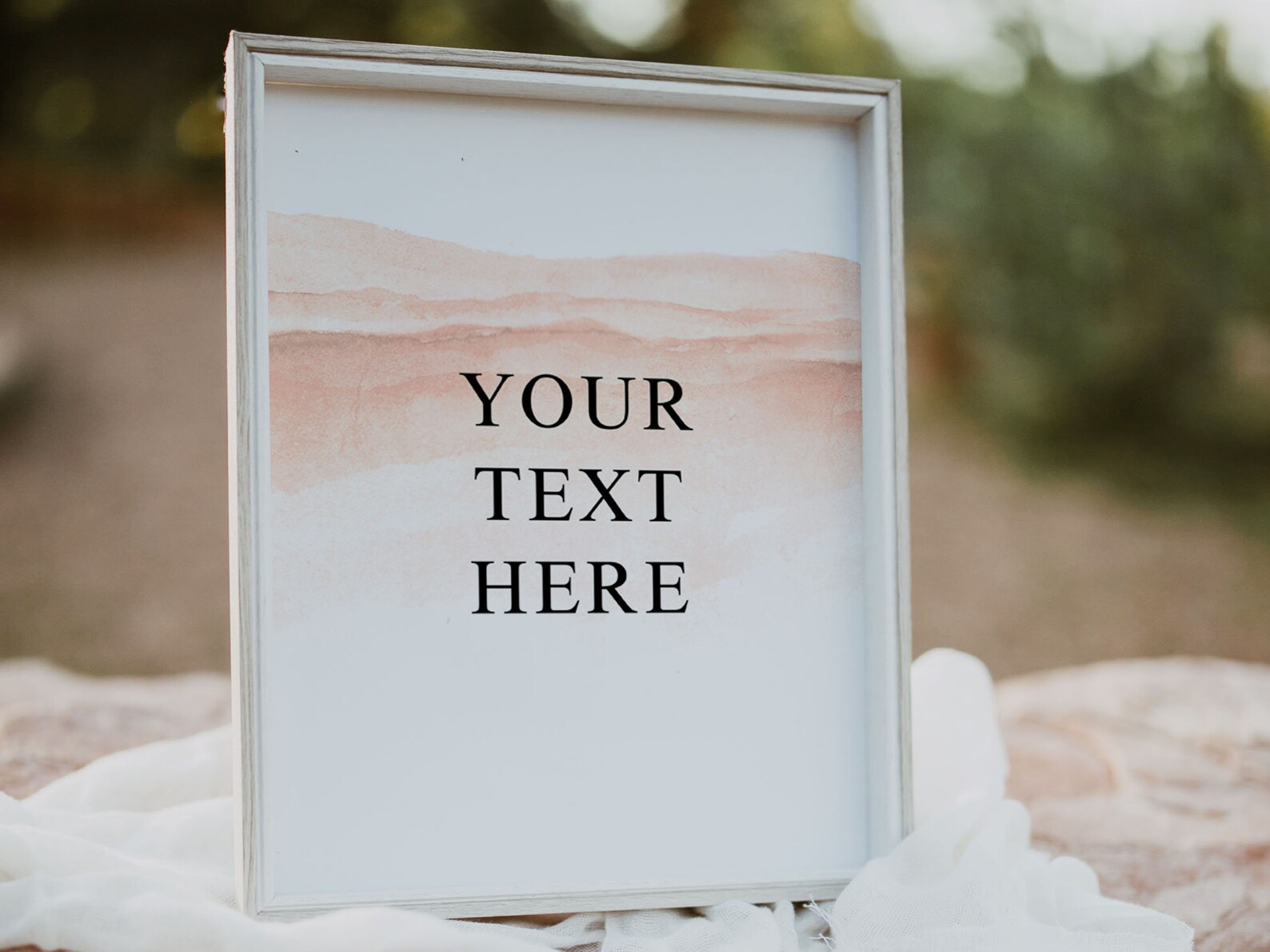 PEACH Wedding Sign Template Custom Sign Printable Digital | Etsy