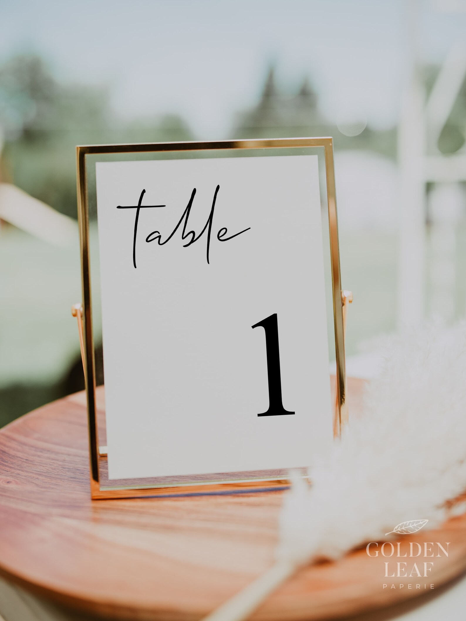 MINIMALIST Table Numbers Printable Template Modern Table | Etsy