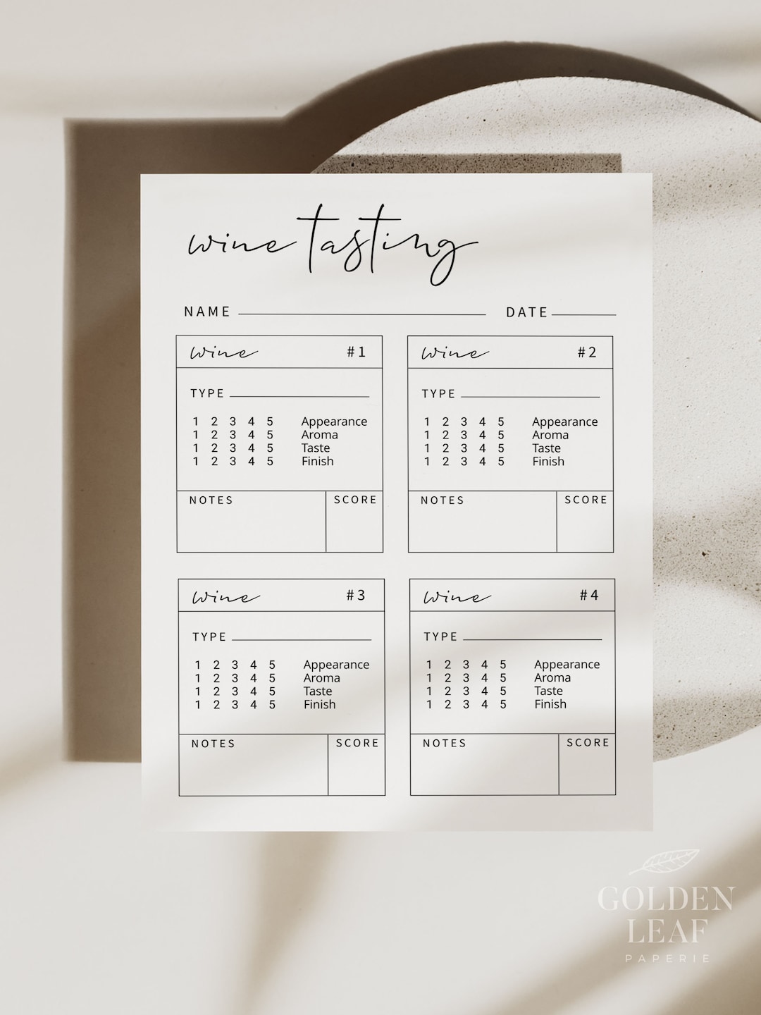 WINE | Tasting Card, Wine Tasting Score Card, Wine Tasting Notes ...