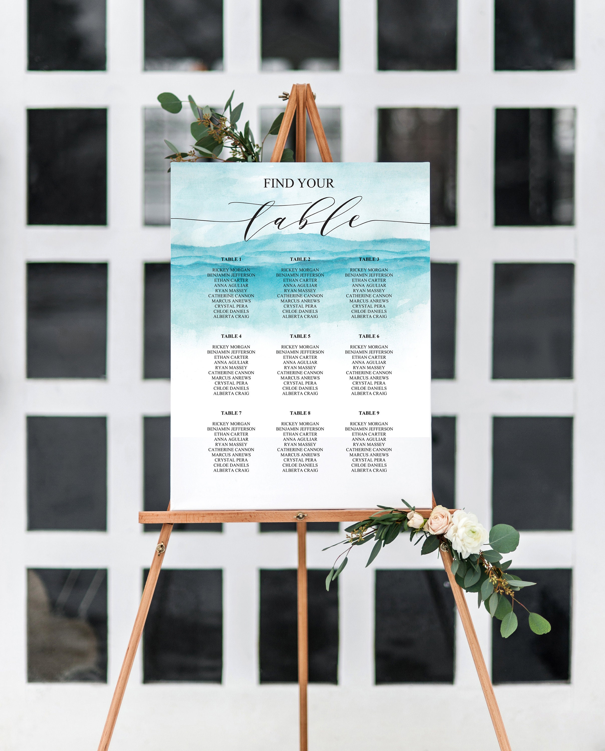 BEACH Wedding Template Suite Printable Complete Ocean | Etsy