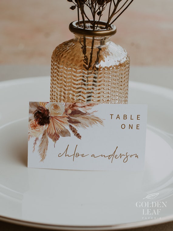 TERRACOTTA Place Card Template Printable Boho Wedding - Etsy