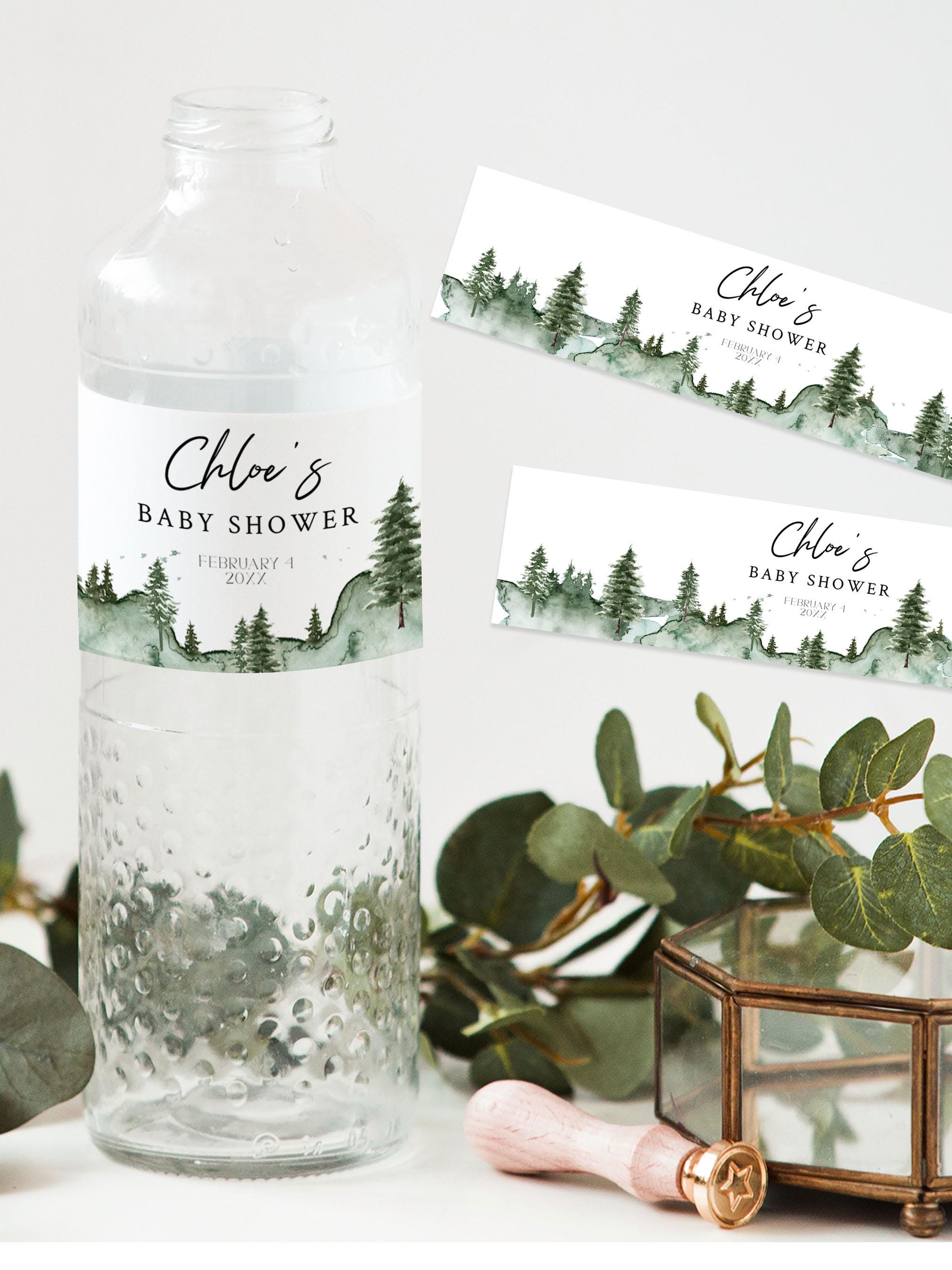 PINE TREE | Baby Shower Bundle Templates, Woodland Shower, Printable ...