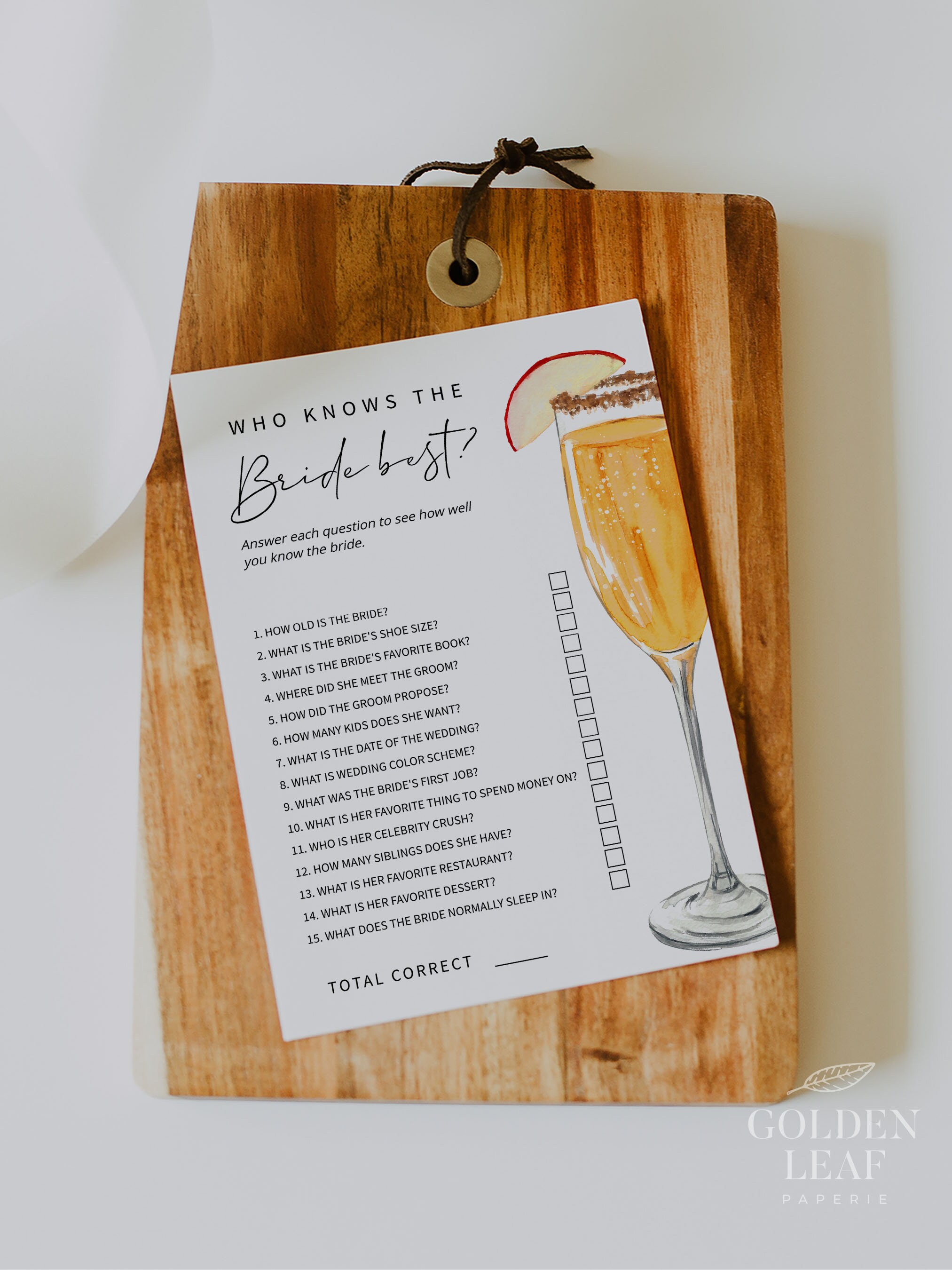 CHAMPAGNE | Bridal Shower Games Bundle, Printable Templates, Mimosa ...