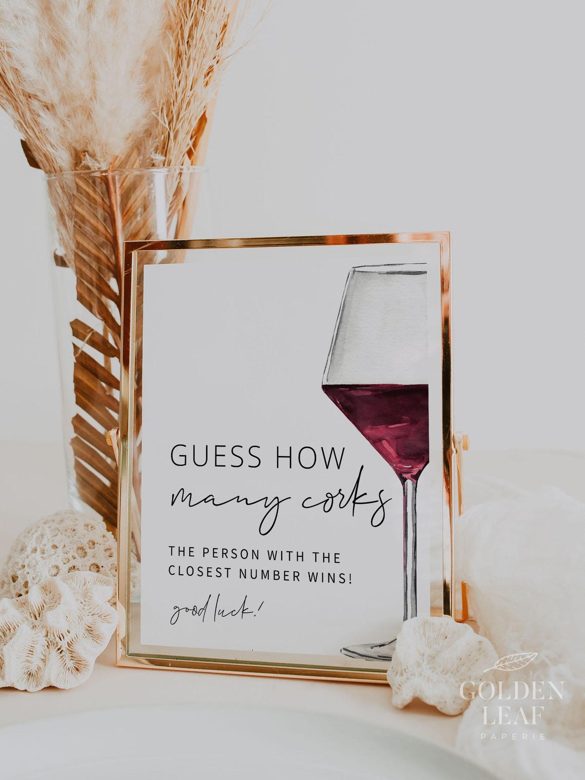 WINE | Guess How Many Corks Sign Template, Guessing Game, Hen Party ...
