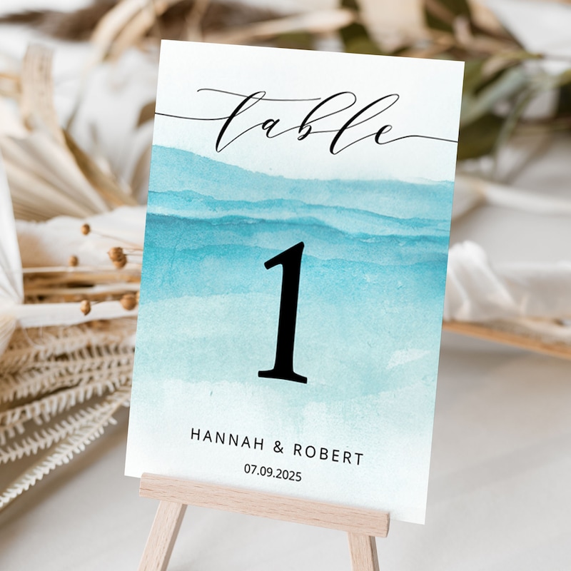 Beach Table Numbers - Etsy