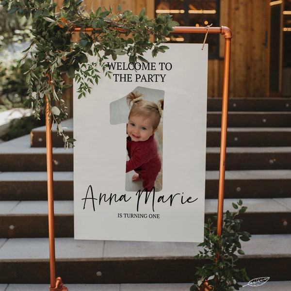 Printable Easel First Birthday Sign - Etsy