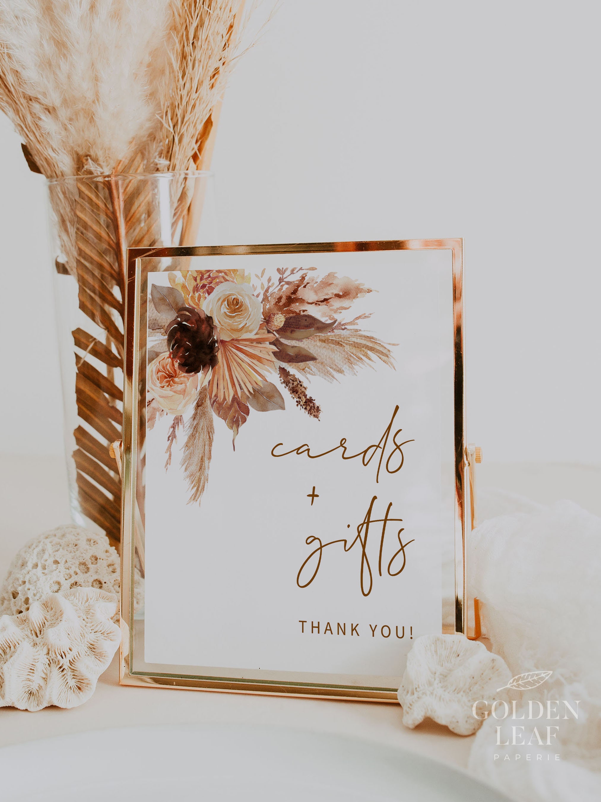 TERRACOTTA Cards & Gifts Sign Printable Template Boho - Etsy