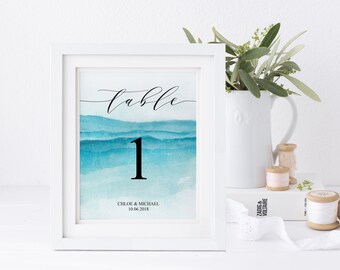 Beach Table Numbers | Etsy