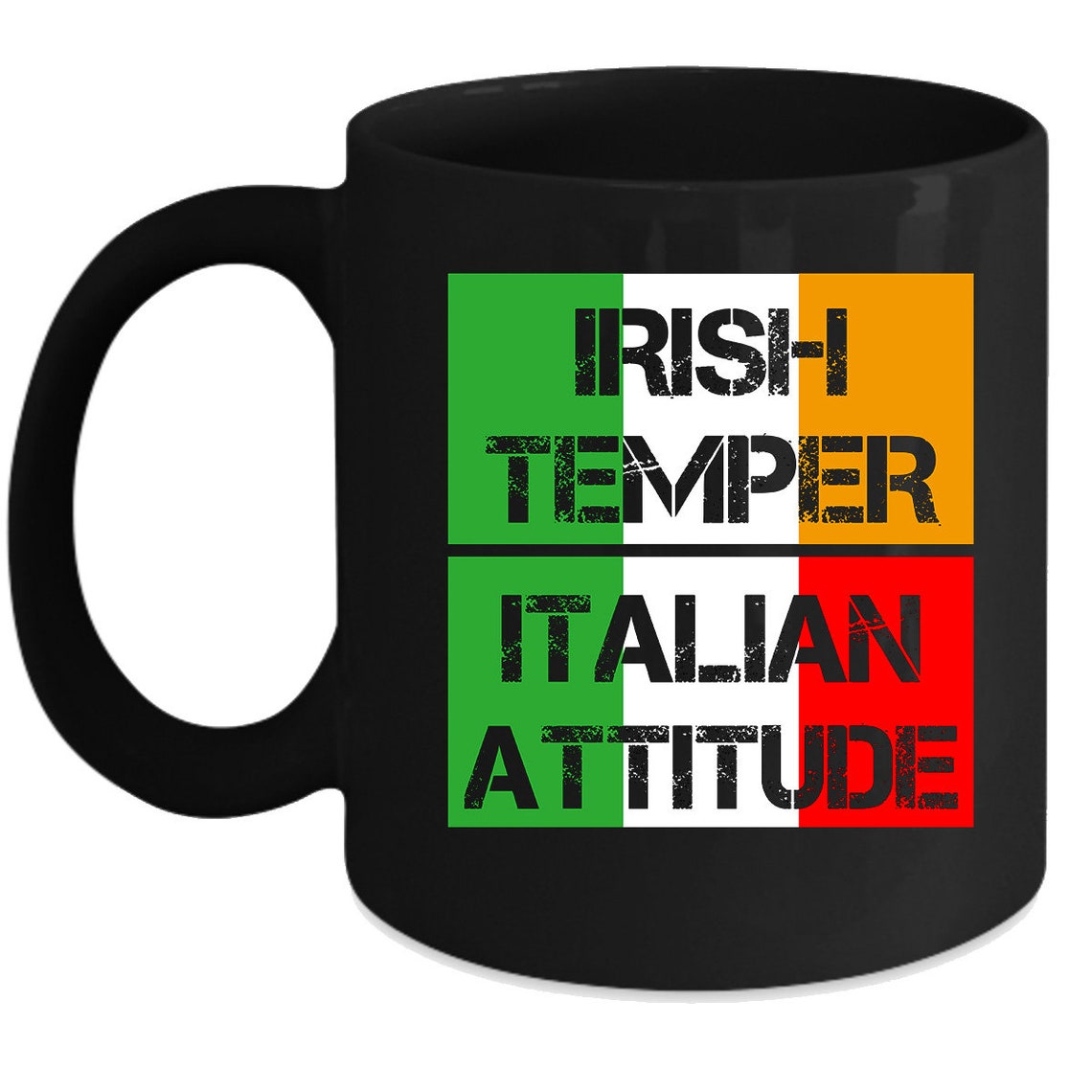 Coffee Mug-irish Temper Italian Attitude-christmas Gift - Etsy