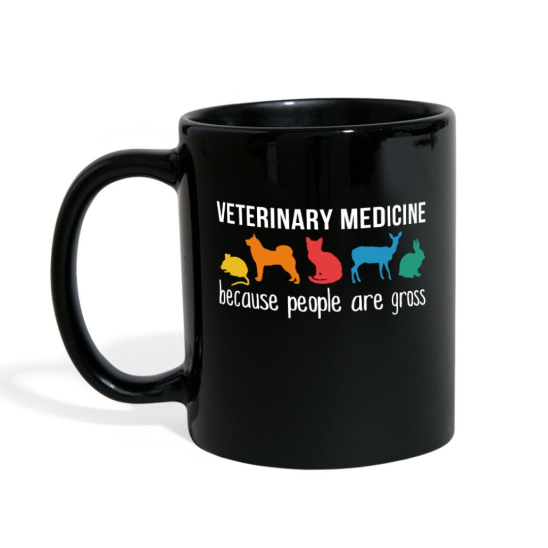 Mug Vet Tech Gifts Vet Tech Mug veterinarian Medicine Because People ...