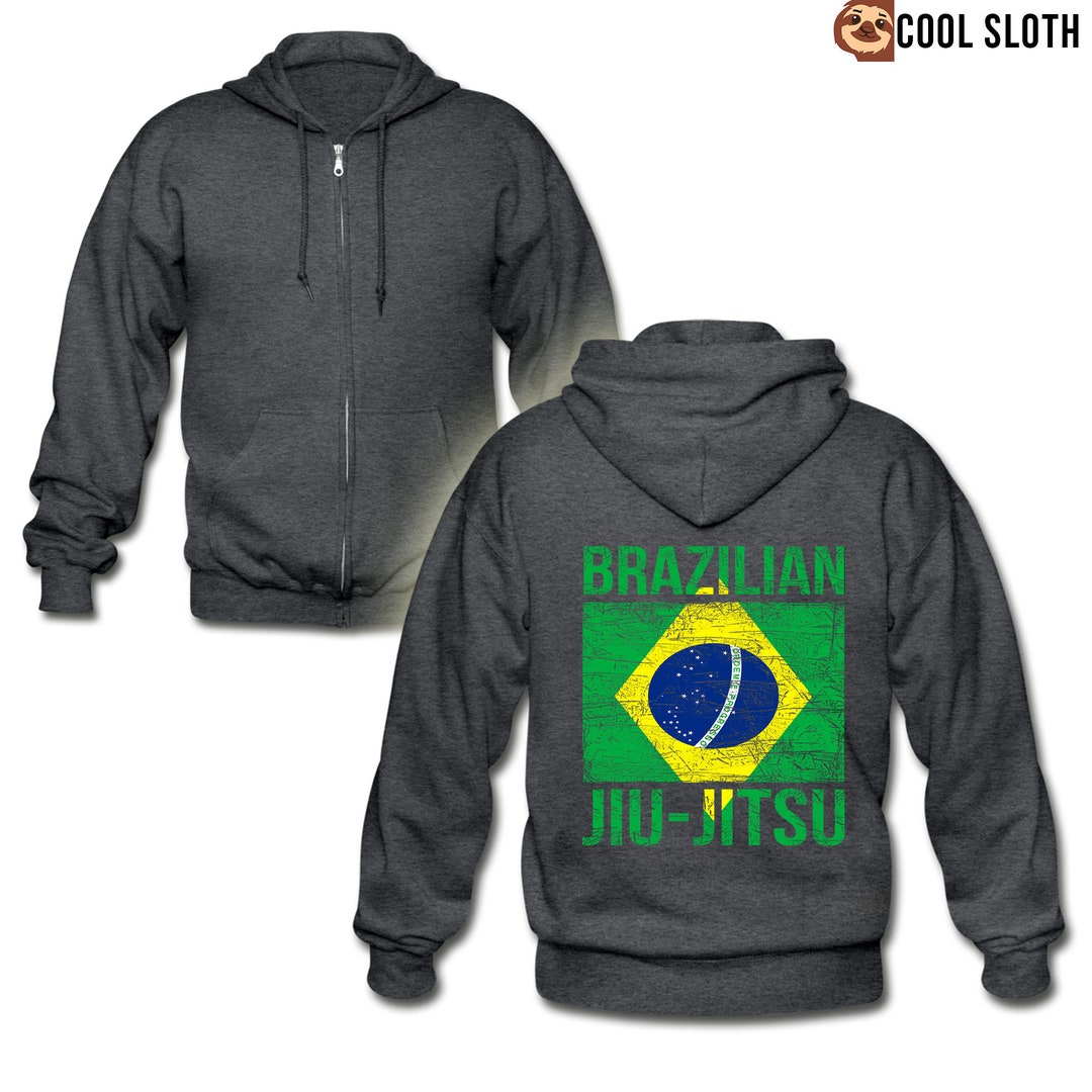 Brazilian Jiu Jitsu Flag 2 Unisex Zip Hoodie BJJ Gift - Etsy