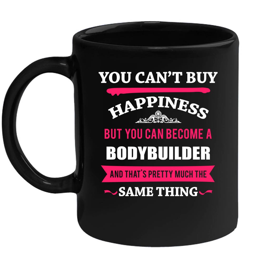 Mug for Bodybuilder Gift for Bodybuilder Black Mug, Gift for Coffee or ...