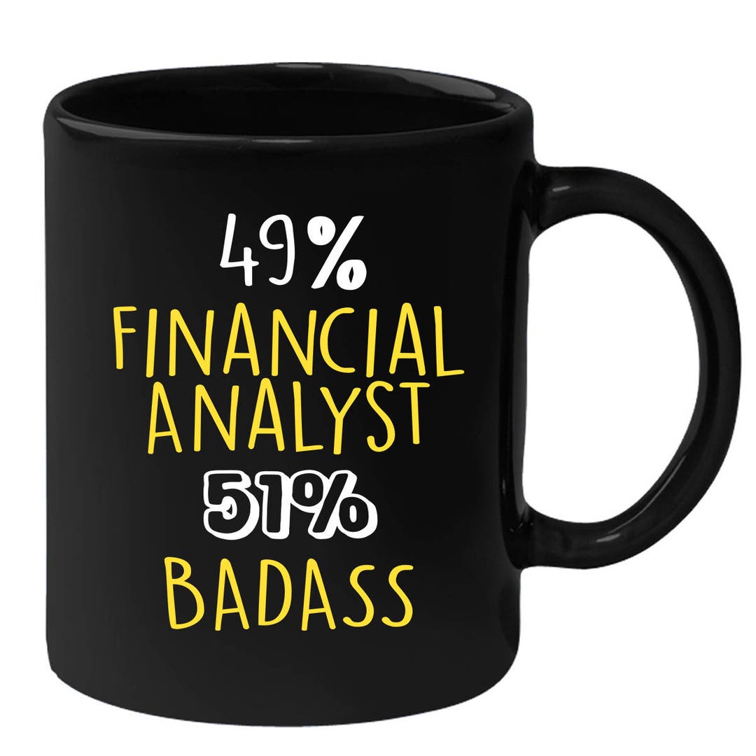Mug for Financial Analyst Gift for Financial Analyst Black Mug, Gift ...