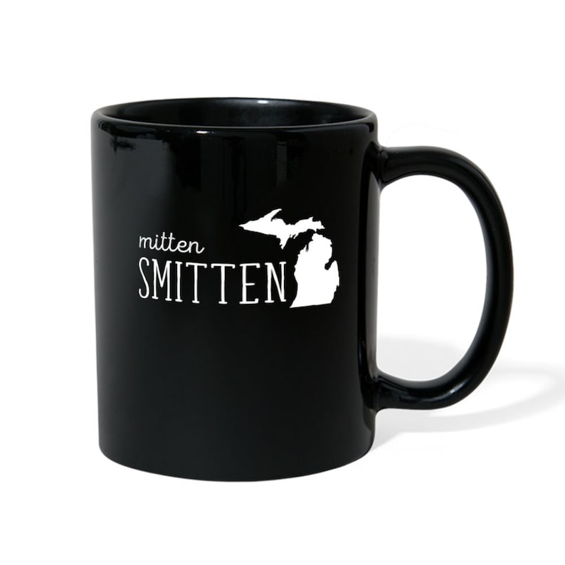 Michigan cup Michigan coffee mug Mitten smitten Michigan mug | Etsy