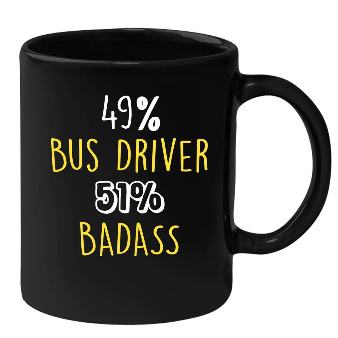 Mug for Bus Driver Gift for Bus Driver Black Mug, Gift for Coffee or ...