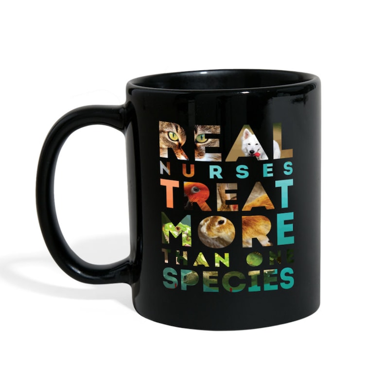 Mug Vet Tech Gifts Veterinarian Mug - Real Nurses Treat More Than One ...