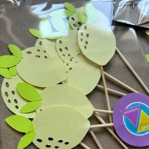 Pastel Lemon Themed Cupcake Toppers | Baby Shower | Bridal Party | Main ...