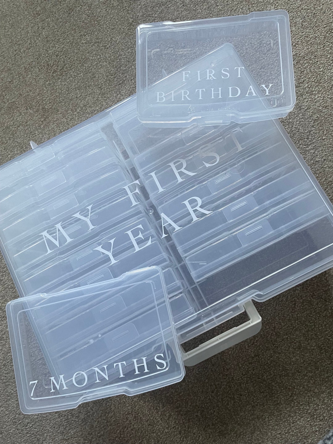 Personalised Baby Photo Box Completed | 16 Smaller Inserts ...