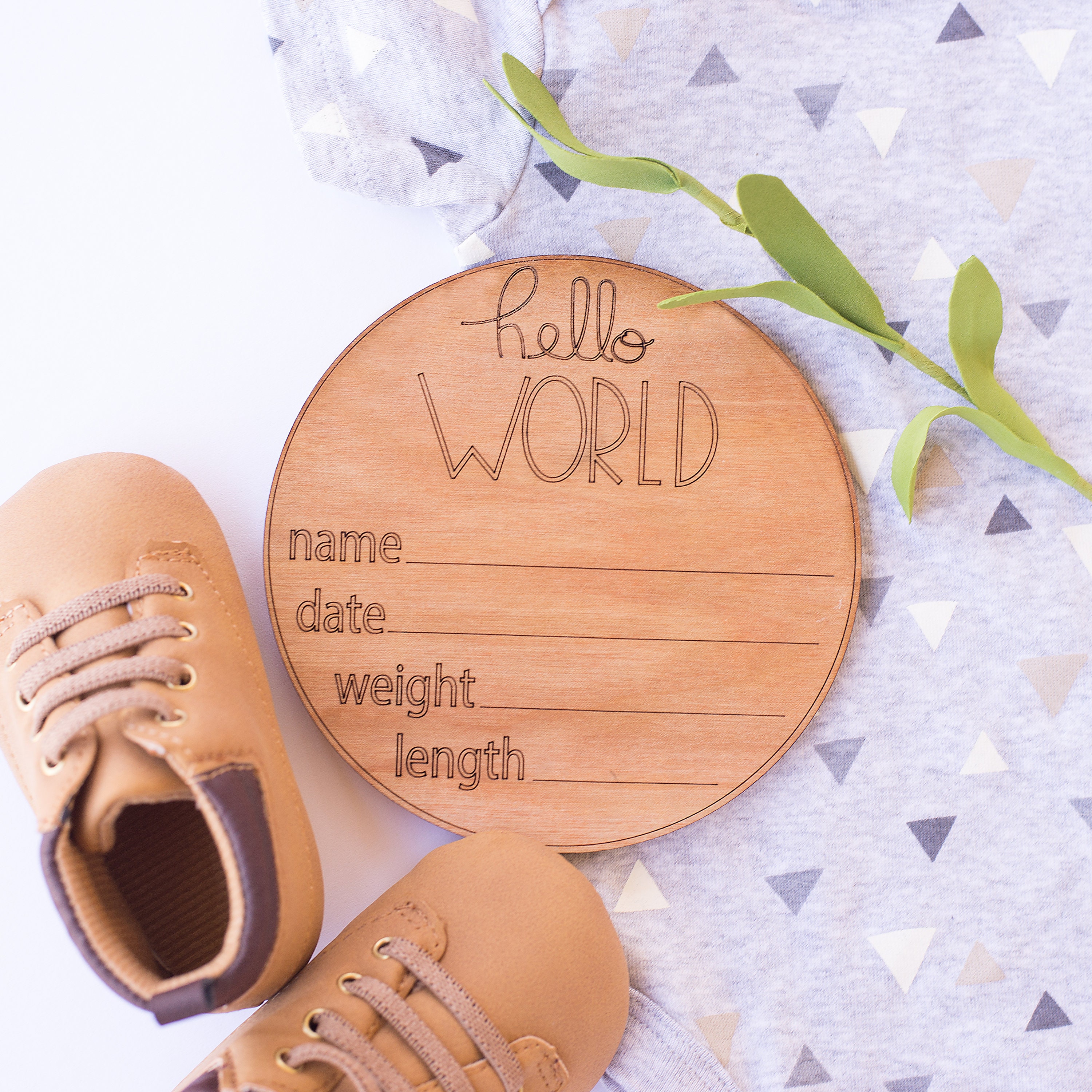 Newborn Sign Wood Baby Sign Round Sign Newborn | Etsy