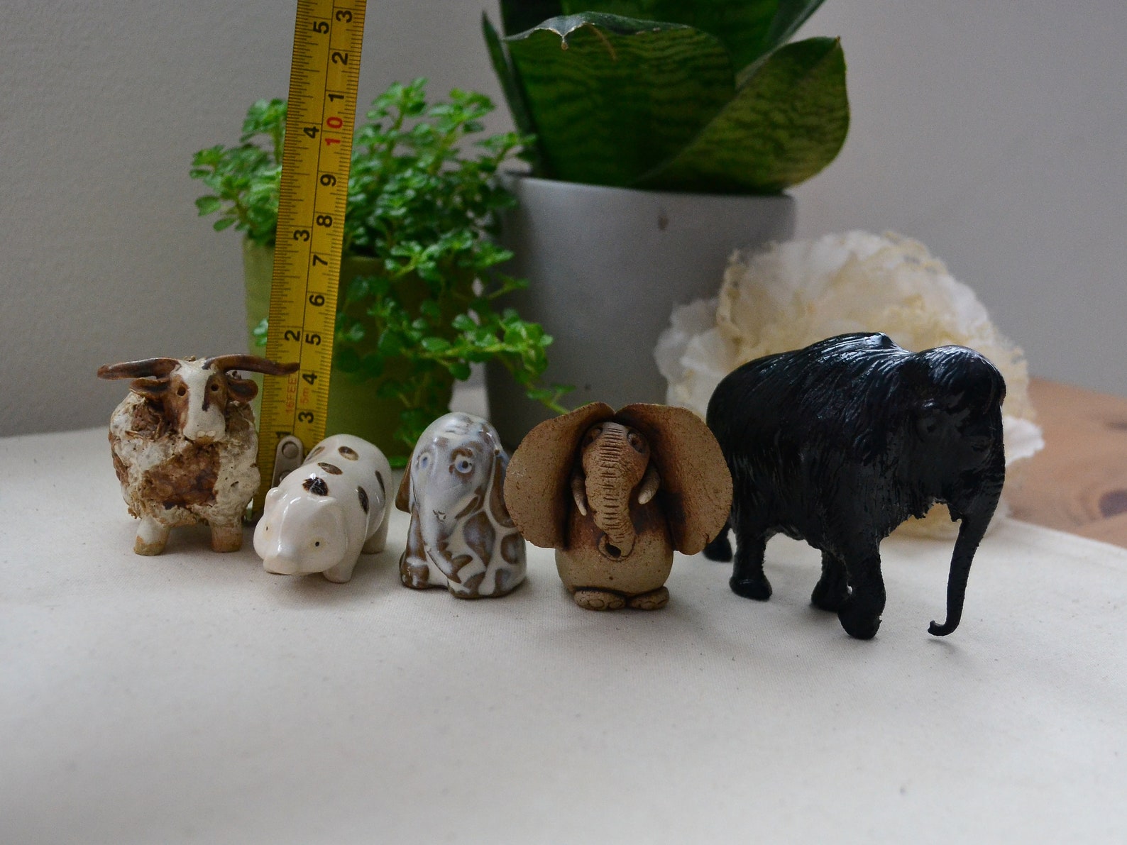 Ceramic Animals Porcelain Pig Ceramic Elephant Ornament - Etsy UK