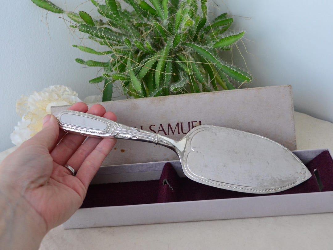 Vintage H Samuel Silver Plated Cake Server Mayell Epzinc Tableware Gift ...