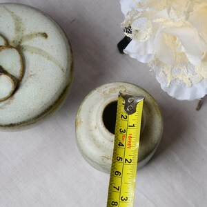 Pottery Vase and Box Set Vintage Pottery Bottel Flower Box Ceramic ...