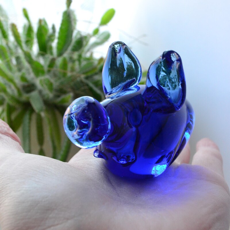 Large Glass Pig - Etsy