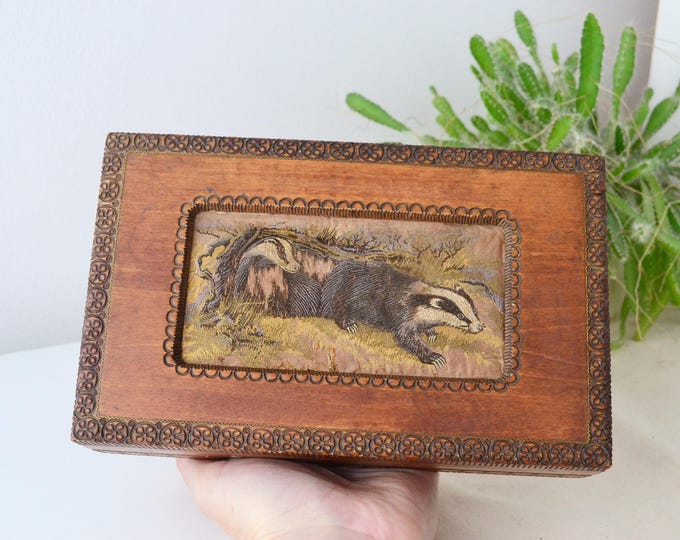 Vintage Polish Badger Woven Picture Box | Cash's Collector Range ...