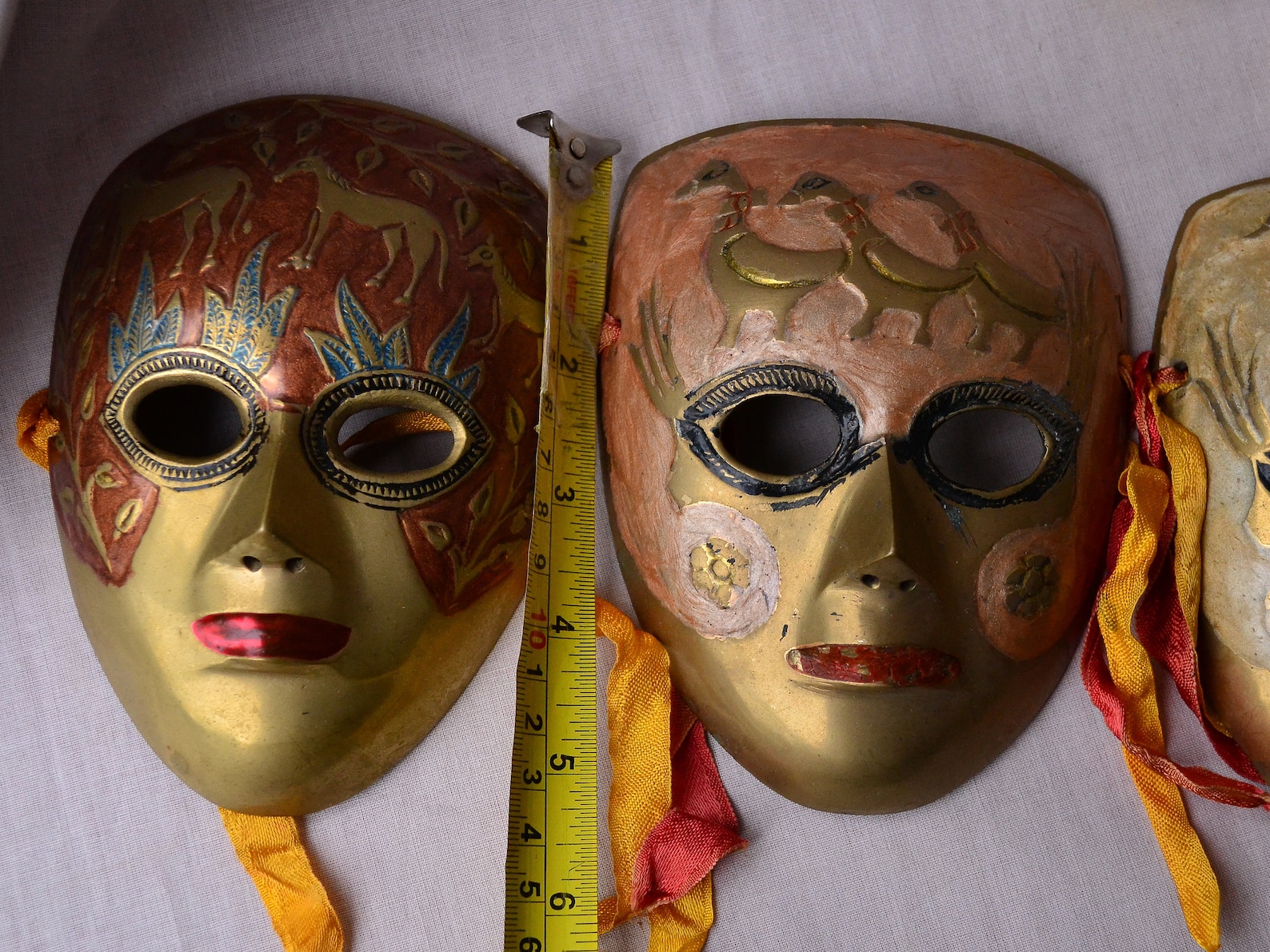 Brass Mask Set Vintage Gift for Actor Shakespeare Mask Theatre | Etsy