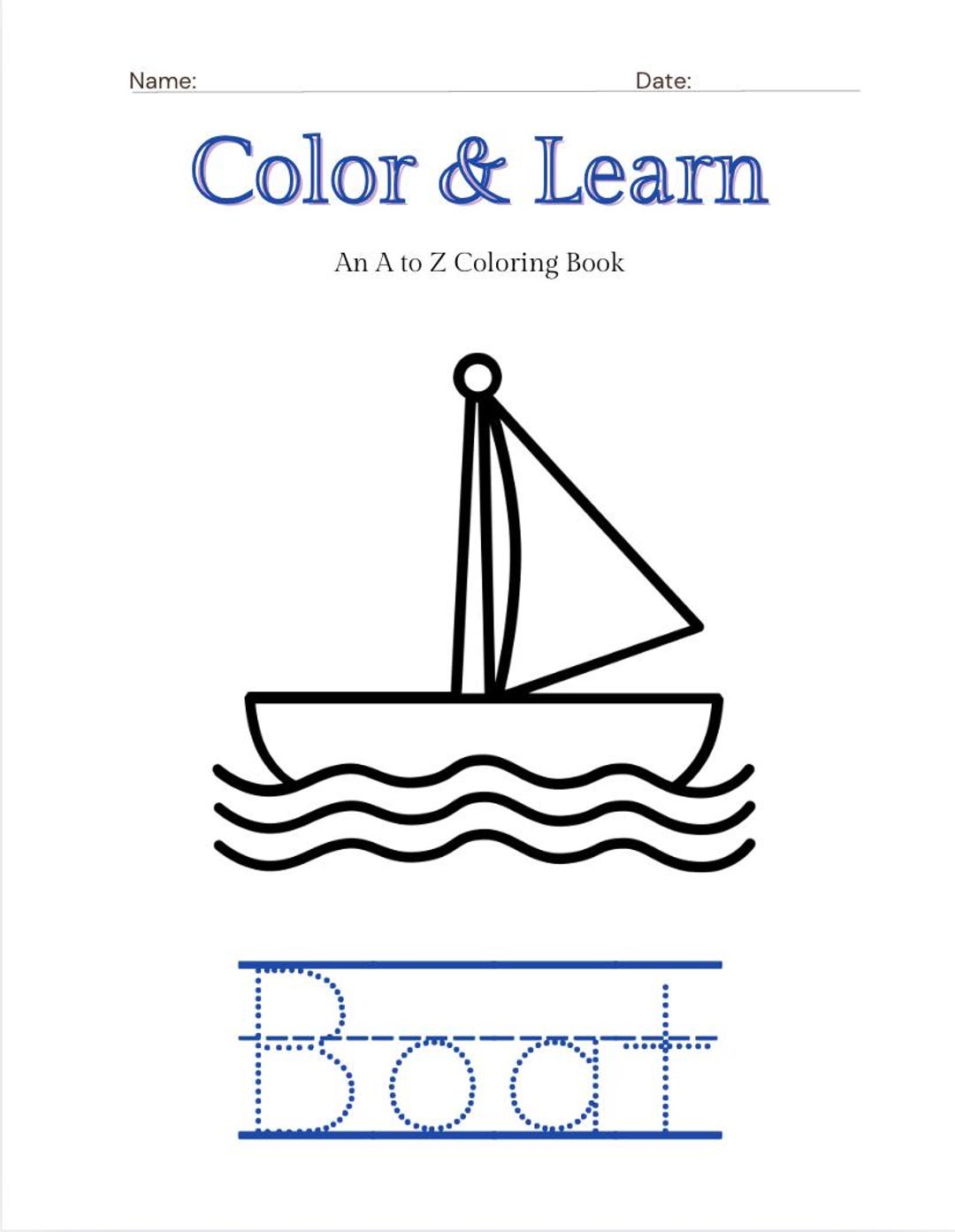 26 Coloring Pages for Boys. Alphabet Coloring Pages A to Z! Kids Can ...