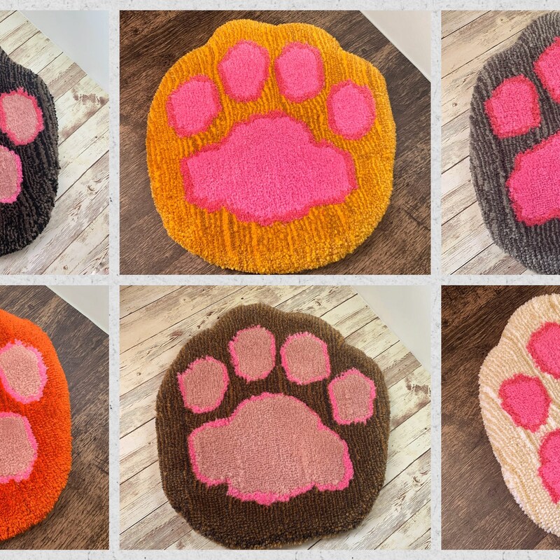 Paw Rug - Etsy