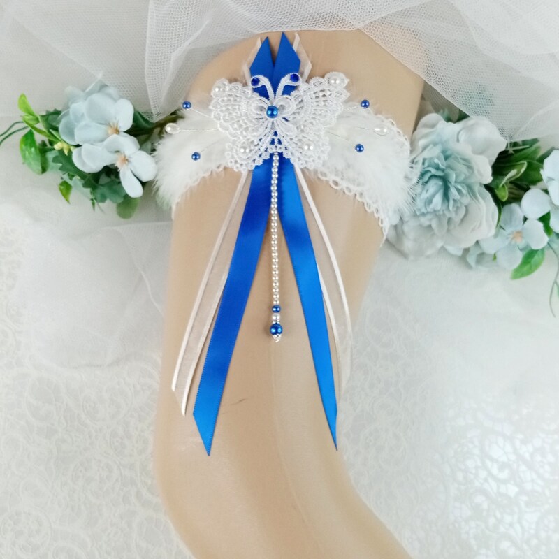 Royal Blue Garter - Etsy