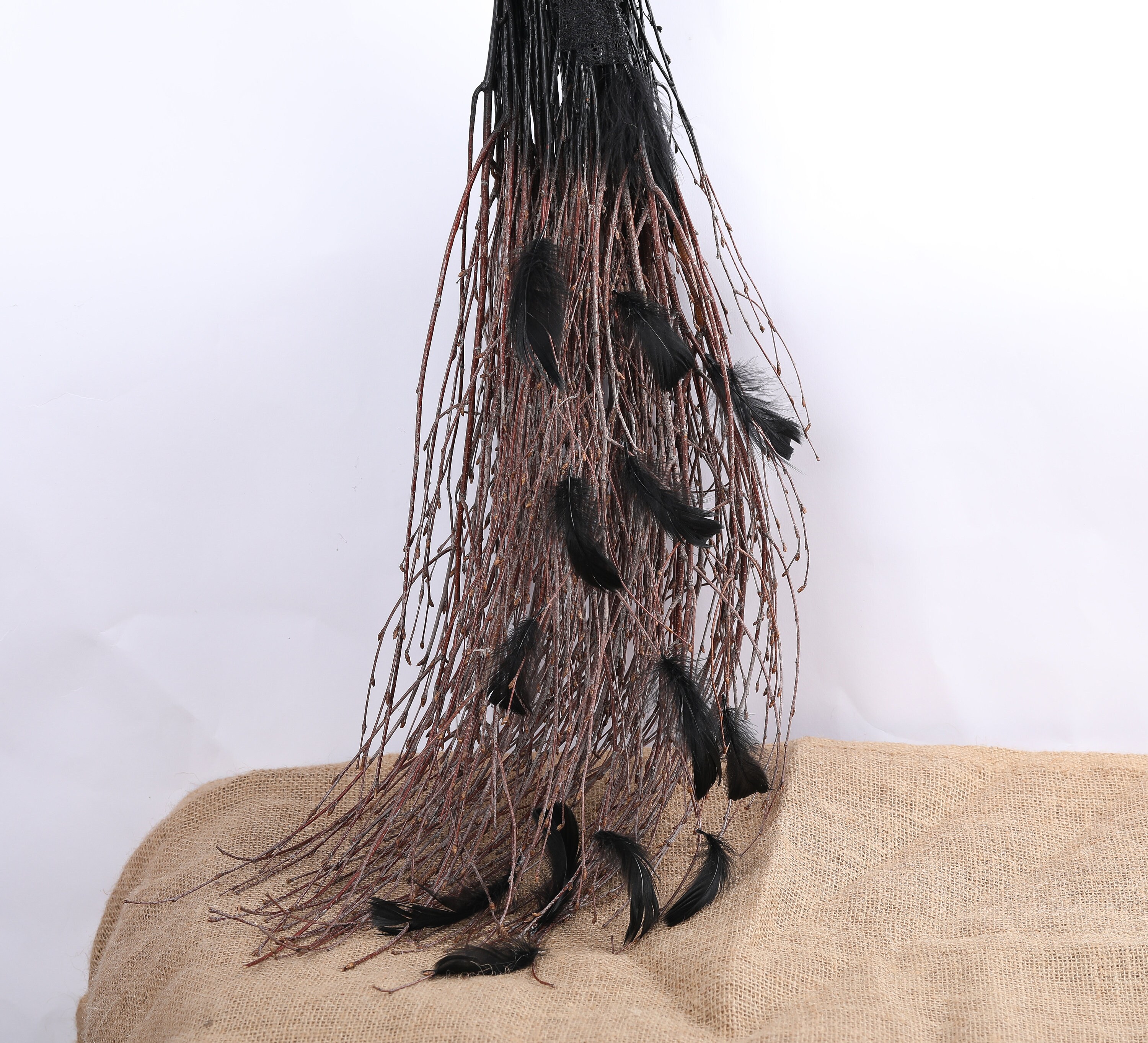 Witch Broom With Feathers, Wizard Broom, Jumping Broom, Magic Altar ...