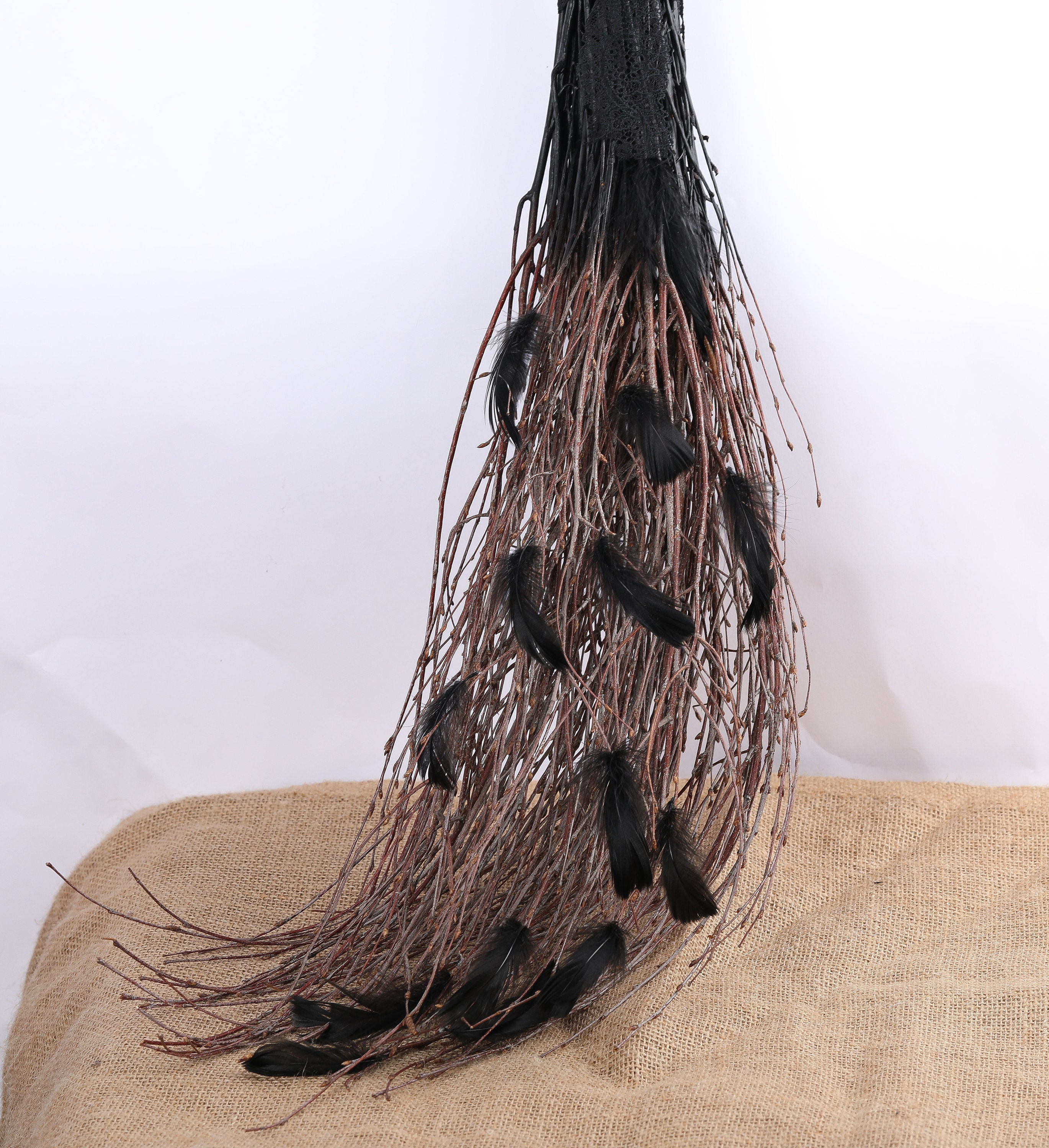 Witch Broom With Feathers, Wizard Broom, Jumping Broom, Magic Altar ...