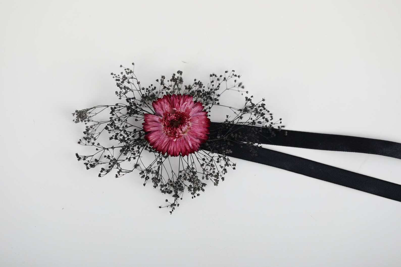Black Burgundy Corsage, Gothic Wedding Corsage, Burgundy Flower Corsage ...